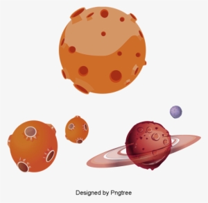 Cartoon Flat Geometry Planet, Cartoon, Flat, Geometric - Vector ...