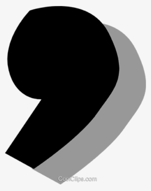 Comma Royalty Free Vector Clip Art Illustration - Illustration ...