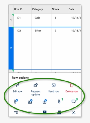 Android Row Actions - Android - 350x496 PNG Download - PNGkit