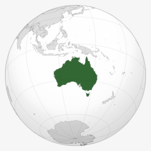 550px-aus Orthographic Svg - World Map Australia Centered - 550x550 PNG ...