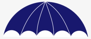 Umbrella Overarch Blue Cap Clip Art - Circle - 600x259 PNG Download ...