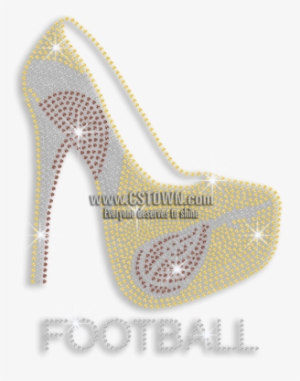 Bling High Heel & Football Iron-on Nailhead Hotfix - Basic Pump ...