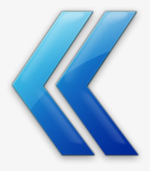 Double Left Arrow Icon - 420x420 PNG Download - PNGkit
