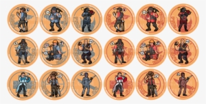 Each Button Measures - Tf2 All Characters Png - 1764x900 PNG Download ...