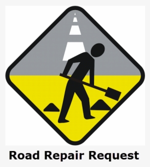 Human Working Sign - Road Maintenance Icon - 438x482 PNG Download - PNGkit