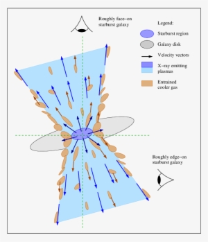 Schematic Diagram Of A Superwind Viewed From Different - Diagram ...