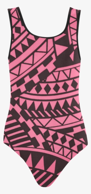 Aztec Tribal Pattern Vest One Piece Swimsuit - Model - 1000x1000 PNG ...