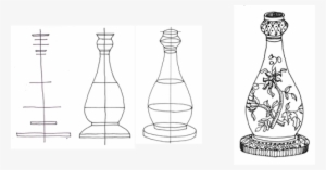 Drawn Bottle Perspective - Drawing - 500x263 PNG Download - PNGkit