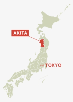 About Akita - Japan Prefecture Big Map - 344x515 PNG Download - PNGkit