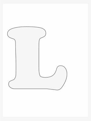 Moldes Letras - Molde Da Letra L - 720x960 PNG Download - PNGkit