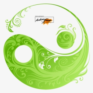 Green Yin Yang Logo Vert Nature Png Images Png Images - Yin And Yang ...