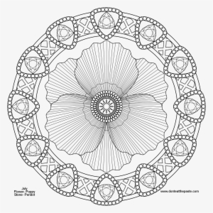 Advanced Mandala Coloring Pages 79 With Advanced Mandala - Poppy ...