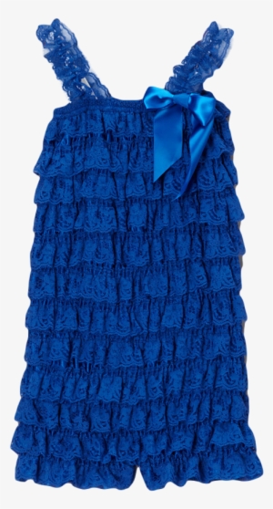 Royal Blue Lace Ruffle Romper - Ruffle - 1000x1201 PNG Download - PNGkit
