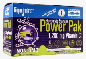 Trace Minerals Electrolyte Stamina Power Pak Acai Berry - Power Pak ...