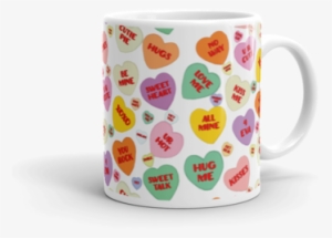 Candy Conversation Hearts Mug - Mug - 400x400 PNG Download - PNGkit