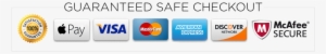 Checkout Secure - Guaranteed Safe Checkout Icons - 927x192 PNG Download ...