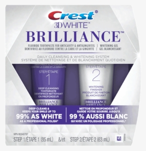 3d White Brilliance 2-step Whitening Toothpaste System - Crest 3d White ...