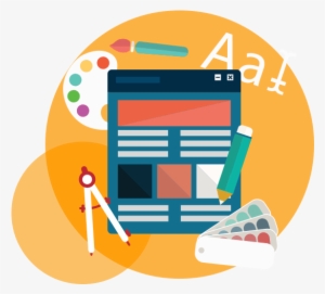 Website Layout And Designs - Graphic Design - 573x498 PNG Download - PNGkit