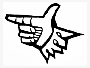 Pointing Hand Rubber Stamp Craft And Card Making Stamps - Chapbook Cuts ...