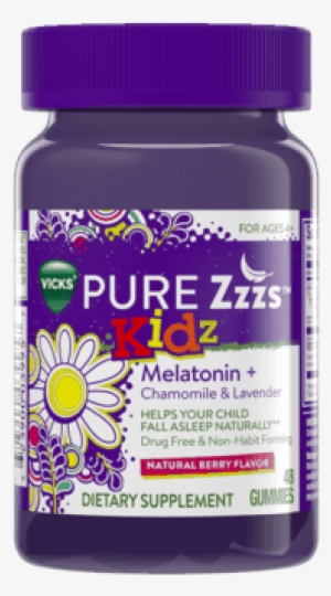 Vicks® Pure Zzzs™ Kidz Melatonin Gummies - Pure Zzz Kidz - 348x348 PNG ...