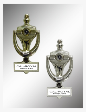 Door Knocker With 160° Viewer And Name Card - Cal-royal Dkn95-us3, Door ...
