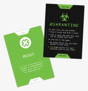 An Image Of The Quarantine Card - Quarantine - 1021x1065 PNG Download ...