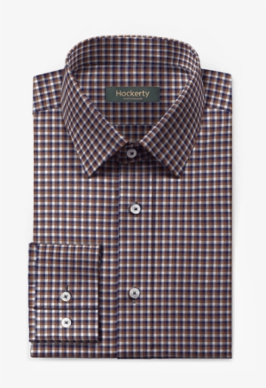 New Brown Checked 100% Cotton Shirt - Shirt - 400x585 PNG Download - PNGkit