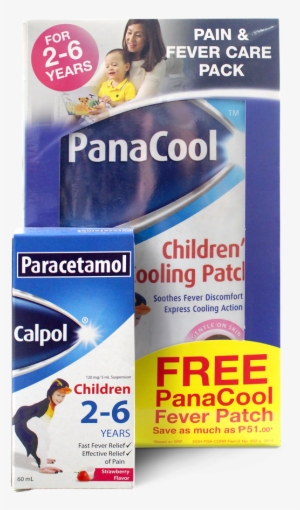 Calpol 60ml Free Panacool Fever Patch - Panacool - 868x1010 PNG ...