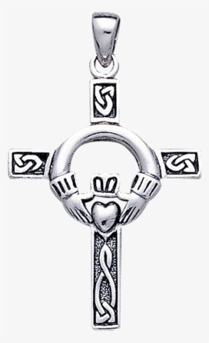 Celtic Claddagh Cross Pendant Ps Wztp832 From Dark - Bling Jewelry ...