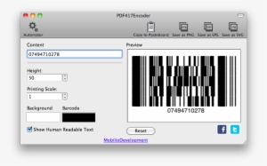 Generating Pdf417 Barcode - Barcode Generator Online Upc A 100% Svg ...
