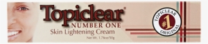 Sbs-426001 - Topiclear Number One Skin Lightening Cream - 1500x1500 PNG ...