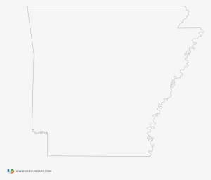 Arkansas Outline Map - Paper - 1056x816 PNG Download - PNGkit
