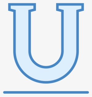 The Icon "underline" Consists Of The Outline Of A Capitalized - Bold ...
