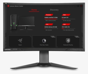 Customize Your Rig, Inside - Razer Lenovo Monitor - 590x495 PNG ...