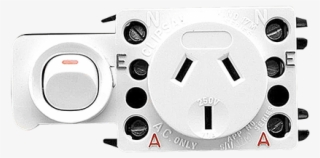 Single Switch Socket Outlet, 250v, 10a, Skirting Duct - Clipsal ...