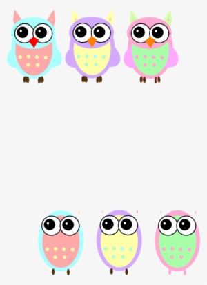 Pastel Clipart Owl - Pastel Owls - 432x596 PNG Download - PNGkit