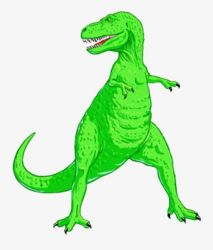 This Green T - Green T Rex Dinosaur - 482x567 PNG Download - PNGkit