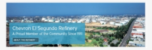 El Segundo Refinery - Chevron El Segundo Refinery - 926x234 PNG ...
