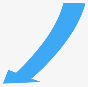 Curved, Narrow Directional Arrow Pointing To The Lower - Arrow Wide To ...