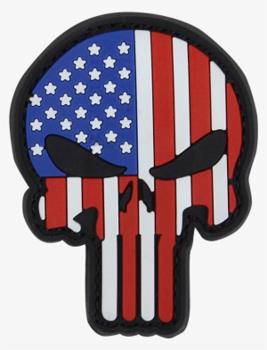 Pvc Punisher Patches - Punisher Skull American Flag Morale Patch ...