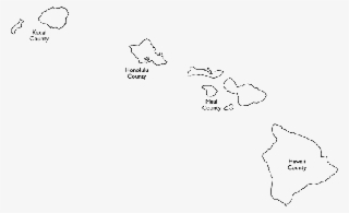 Maui County - Hawaii Map With Counties - 780x477 PNG Download - PNGkit