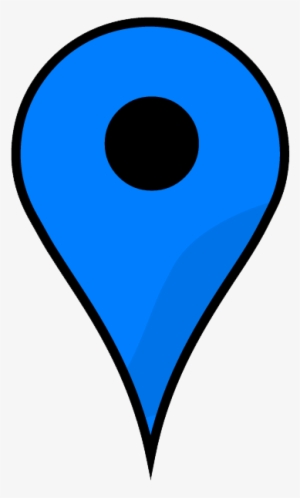 Blue Map Pin - Blue Google Maps Marker - 372x594 PNG Download - PNGkit