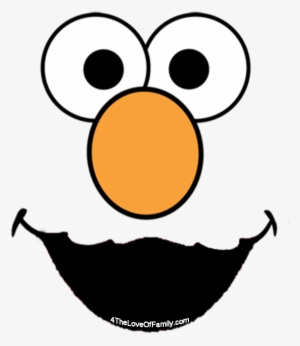 Grover's Face Template - Sesame Street Face Printable - 400x372 PNG ...