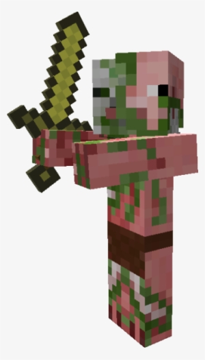 A Zombie Pigman - Minecraft Mobs Zombie Pigman - 342x599 PNG Download ...