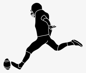 28 Collection Of Football Kicker Clipart - Silhouette American Football ...