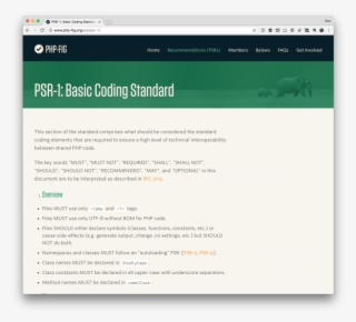 Basic Coding Standards Via Psr-1 - Coding Conventions - 700x635 PNG Download - PNGkit