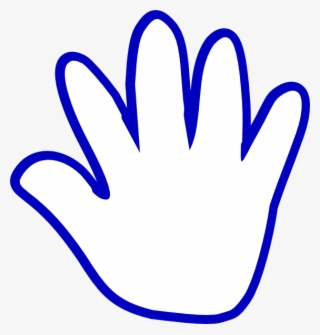 Blue Cartoon Hand Svg Clip Arts 570 X 598 Px - 570x598 PNG Download ...