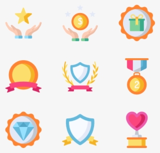 Rewards & Badges - Circle - 600x564 PNG Download - PNGkit
