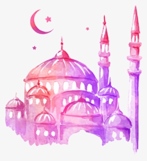 Png Library Drawing Castles Watercolor - Tahun Baru Islam Vector ...