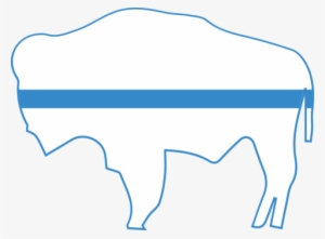 Thin Blue Line Buffalo Decal 4" - Thin Blue Line - 479x354 PNG Download ...